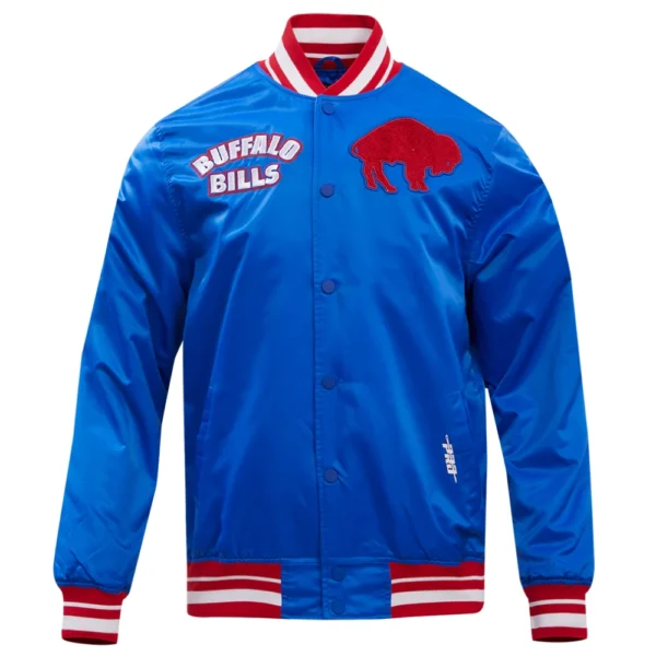 Buffalo Bills Retro Classic Satin Varsity Jacket 2025